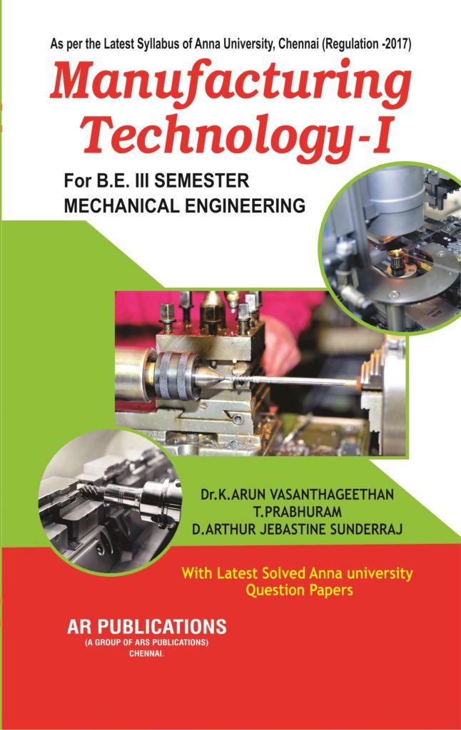 MANUFACTURING PROCESSES – ARS Publications